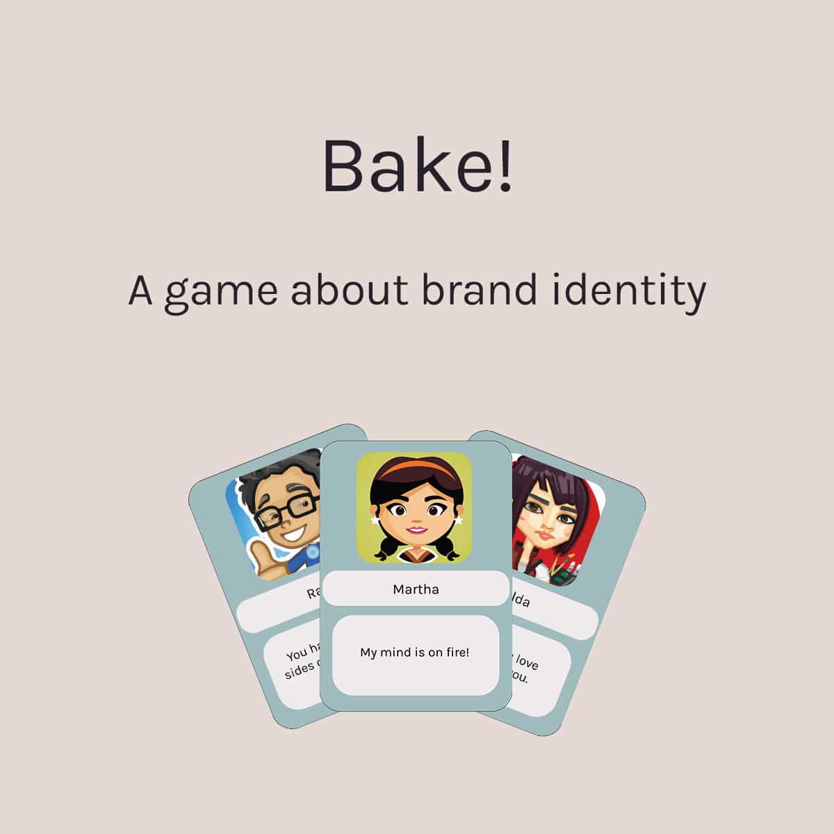 Bake! The brand positioning game - Studio Bake : Studio Bake